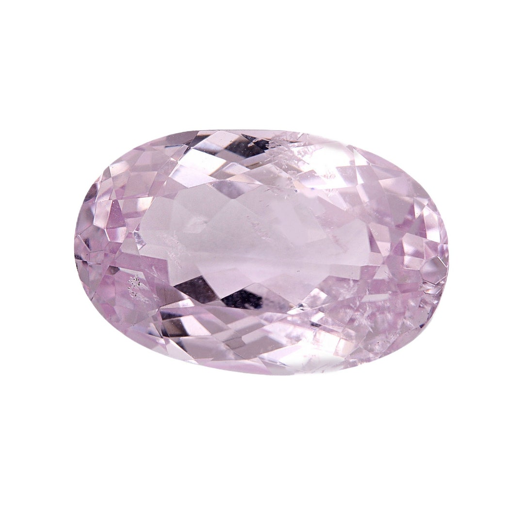 8.10cts Old Mine Pink Kunzite Gemstone Oval Pink Stone Natural Gemstone ...