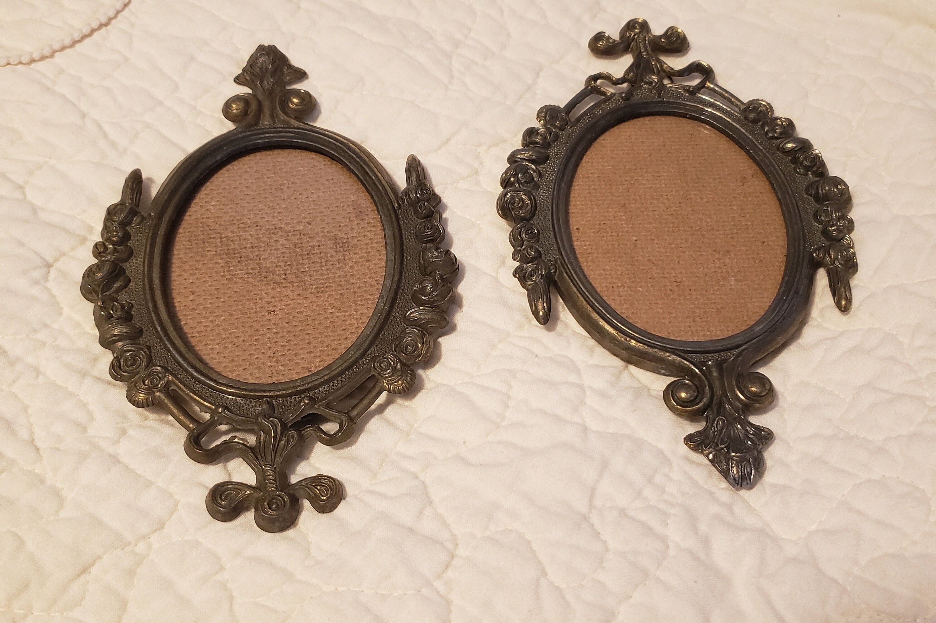 Vintage Frames, Picture Frame, Italian Frame, Metal Frame, Small Metal ...