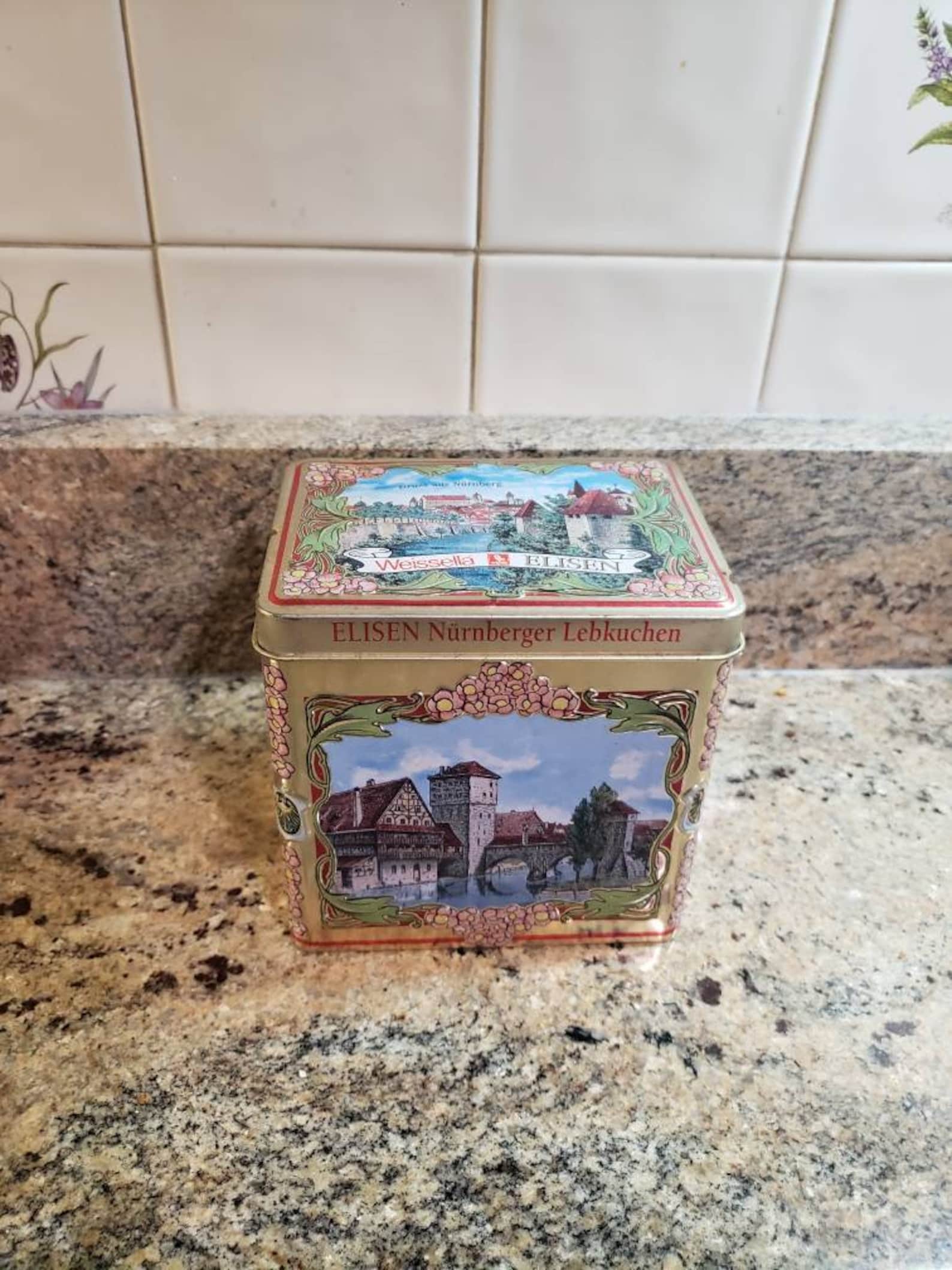 Vintage Music Tin German Music Tin. Xmas Tin Music Box - Etsy