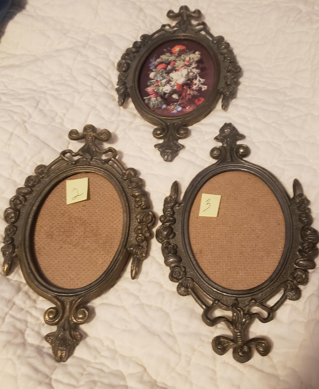 Vintage Frames, Picture Frame, Italian Frame, Metal Frame, Small Metal ...