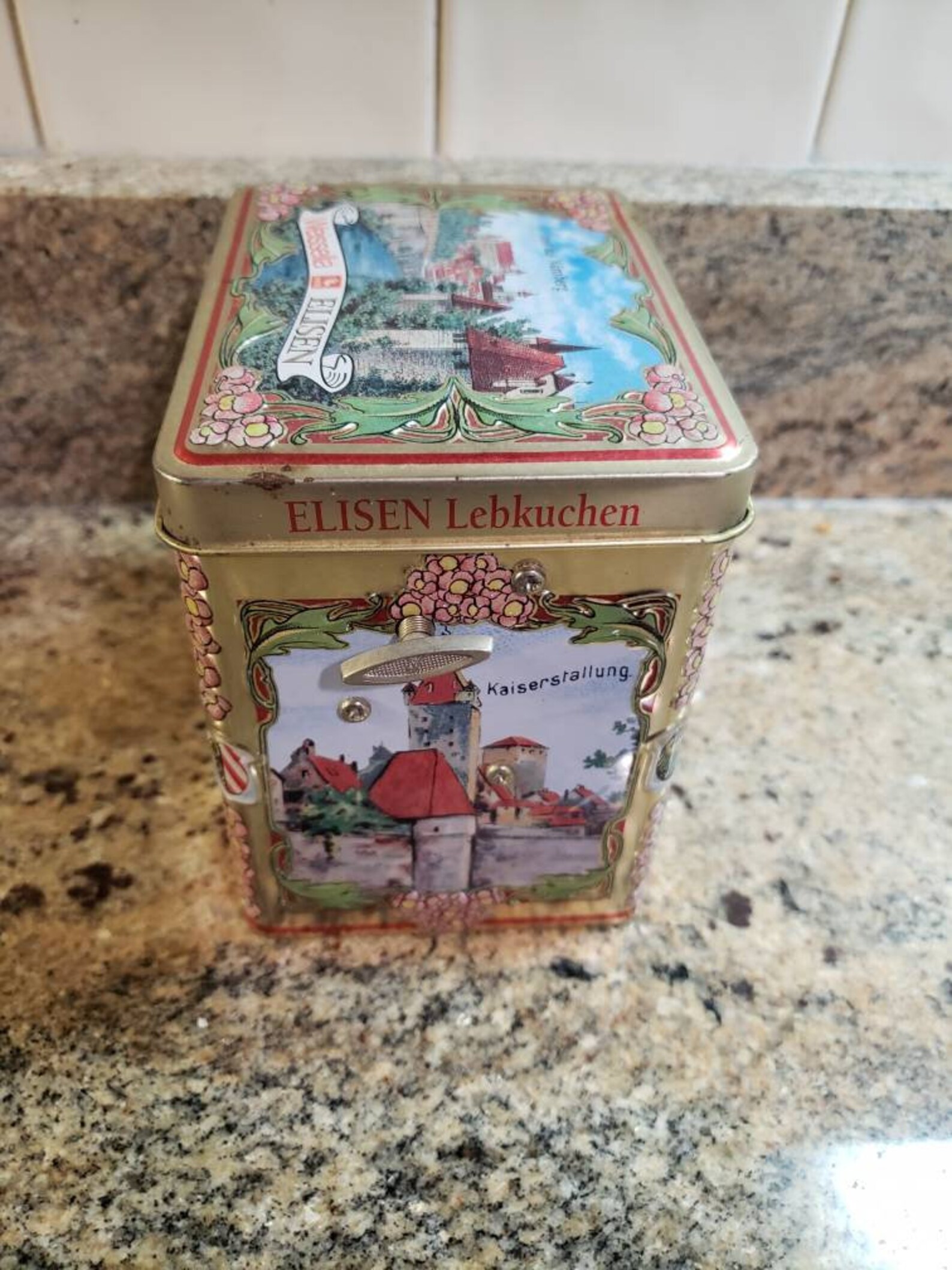 Vintage Music Tin German Music Tin. Xmas Tin Music Box - Etsy