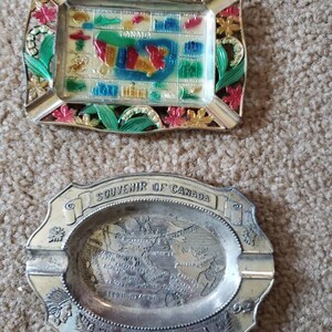 Vintage ashtrays Souvenir ashtrays State ashtrays Metal | Etsy