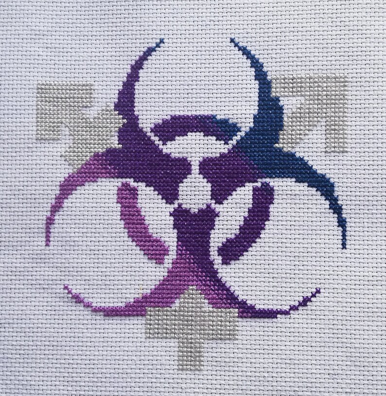 PATTERN ONLY Trans Biohazard Xstitch Pattern - Etsy