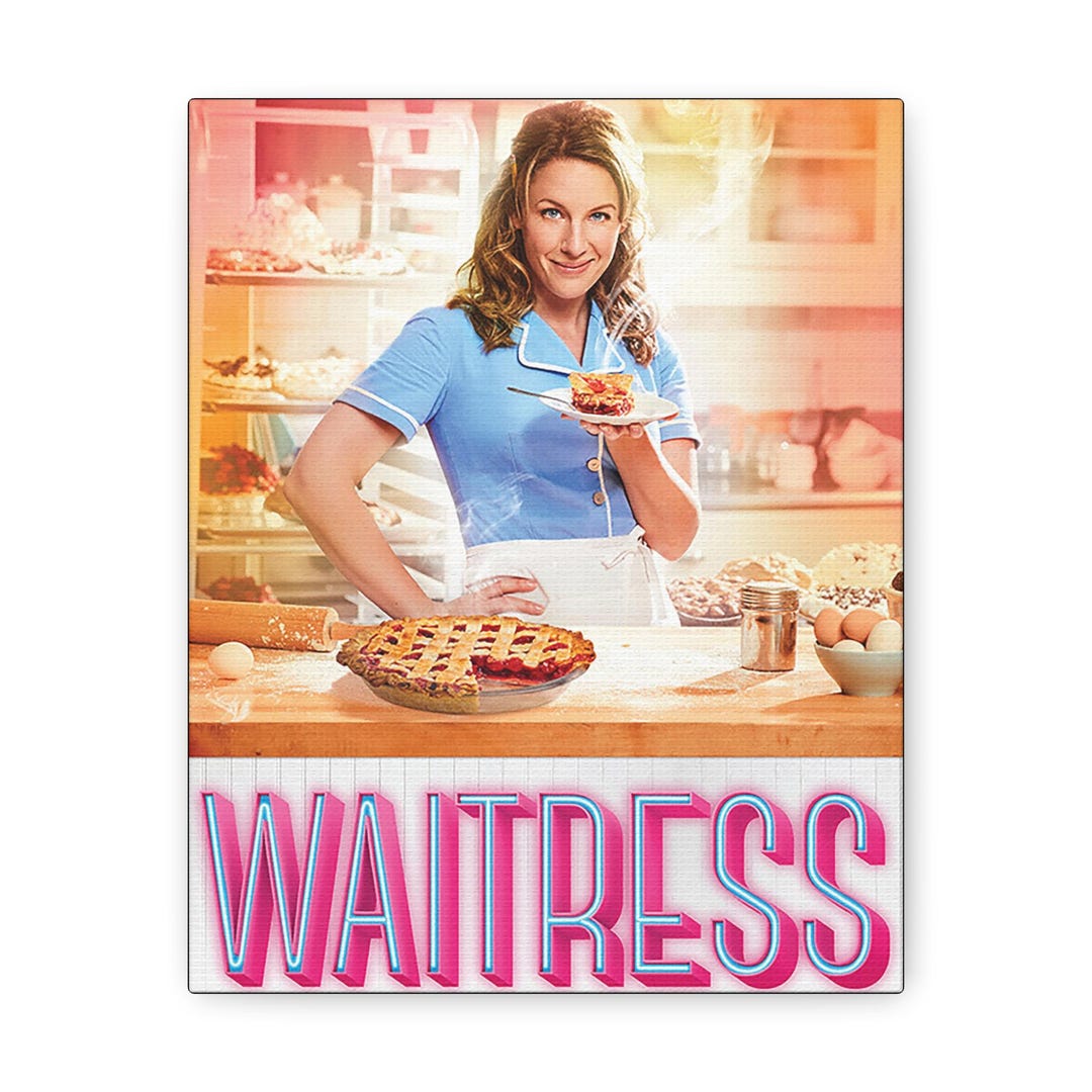 Waitress Broadway Musical Canvas Wall Art | Gift for Theater Lover ...