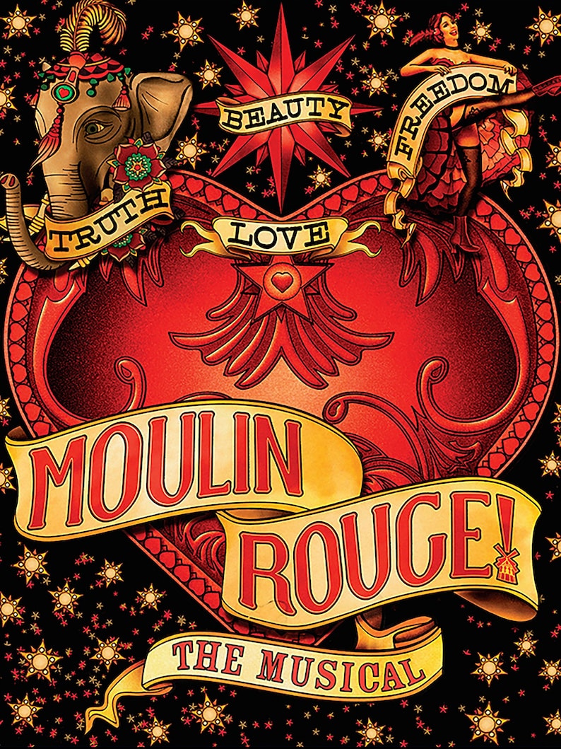Moulin Rouge Musical Print - 9x12 Instant Download | Broadway Art - Etsy UK