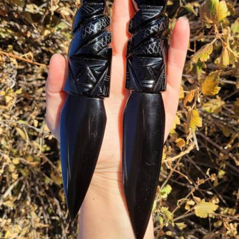 Obsidian Dagger - Etsy