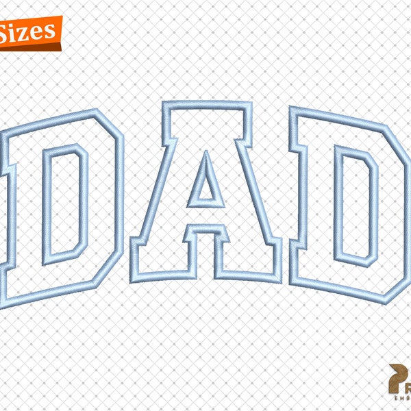 Dad Embroidery Design Applique - Etsy