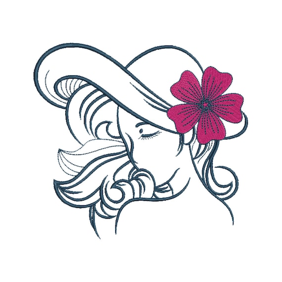 Fashion Woman Machine Embroidery Design Woman Embroidery | Etsy