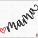 Mama Embroidery Design, Curved Mama Embroidery Files, Mama Embroidered ...