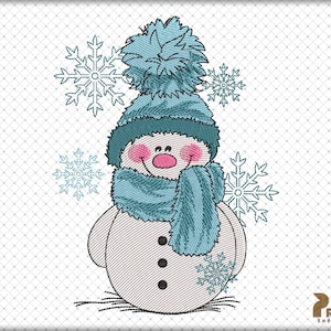 Snowman Embroidery Design, Snowman Designs for Embroidery Machines ...