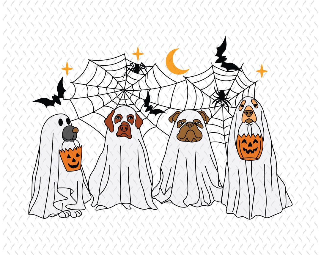 Dog Ghost PNG, Ghost Dog Png, Cute Ghost Png, Trendy Halloween Png ...
