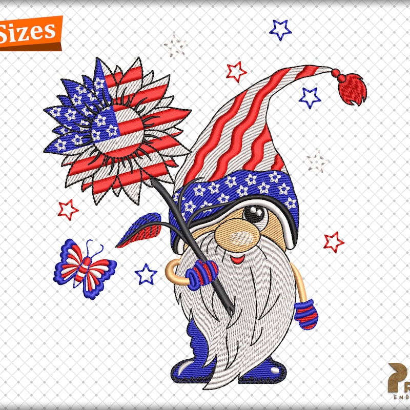 Patriotic Gnome - Etsy