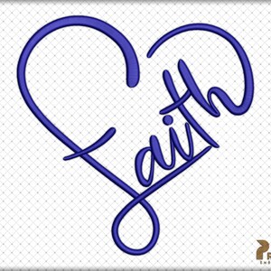 Faith Heart Embroidery Designs, Faith Hope Love Embroidery Design ...
