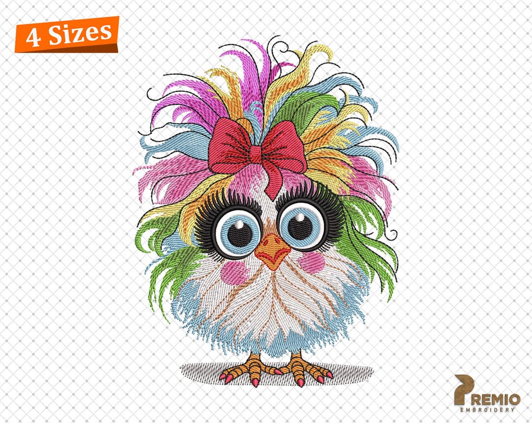 Crazy Chicken Embroidery Design, Sarcastic Funny Chicken Machine ...