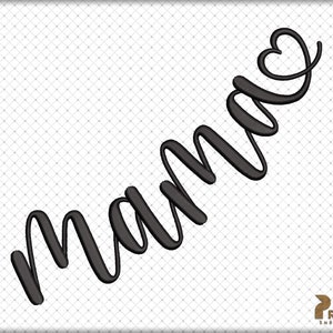 Mama Embroidery Design, Mother's Day Gift Files, Curve Collar DIY ...