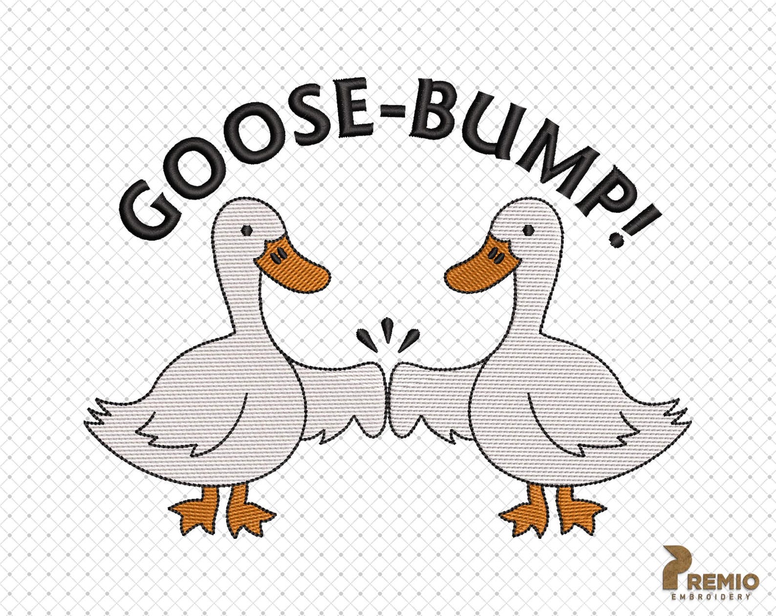 Goosebump Embroidery Design, Goose Bumps Embroidery Designs, Silly ...