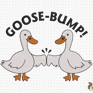 Goosebump Embroidery Design, Goose Bumps Embroidery Designs, Silly ...