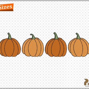 Four Pumpkin Embroidery Design, Pumpkin Machine Embroidery Files ...