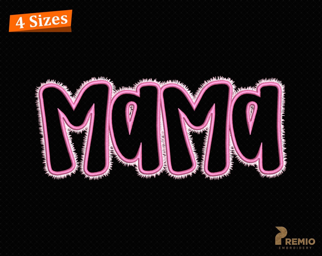 Mama Applique Embroidery Design, Fringe Mama Embroidered Sweatshirt ...