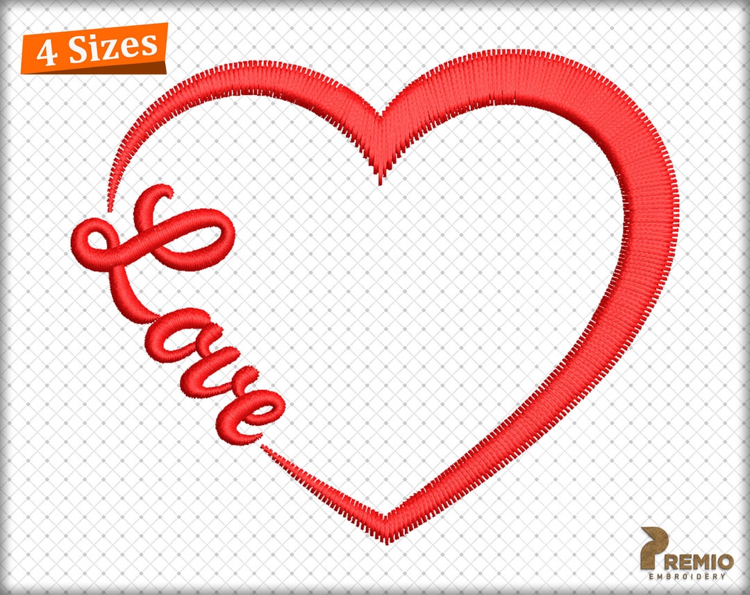 Heart Embroidery Designs, Heart Machine Embroidery Design Files ...