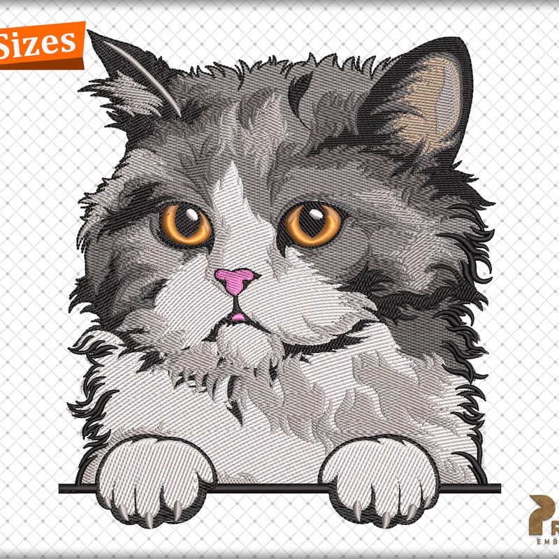 Embroidery Cat - Etsy