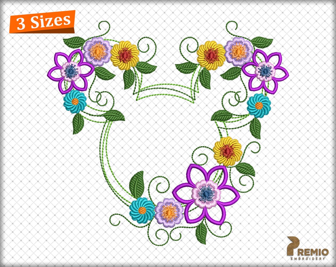 Spring Embroidery Designs Floral Spring Embroidery Design - Etsy