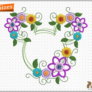 Spring Embroidery Designs, Floral Spring Embroidery Design, Hello ...
