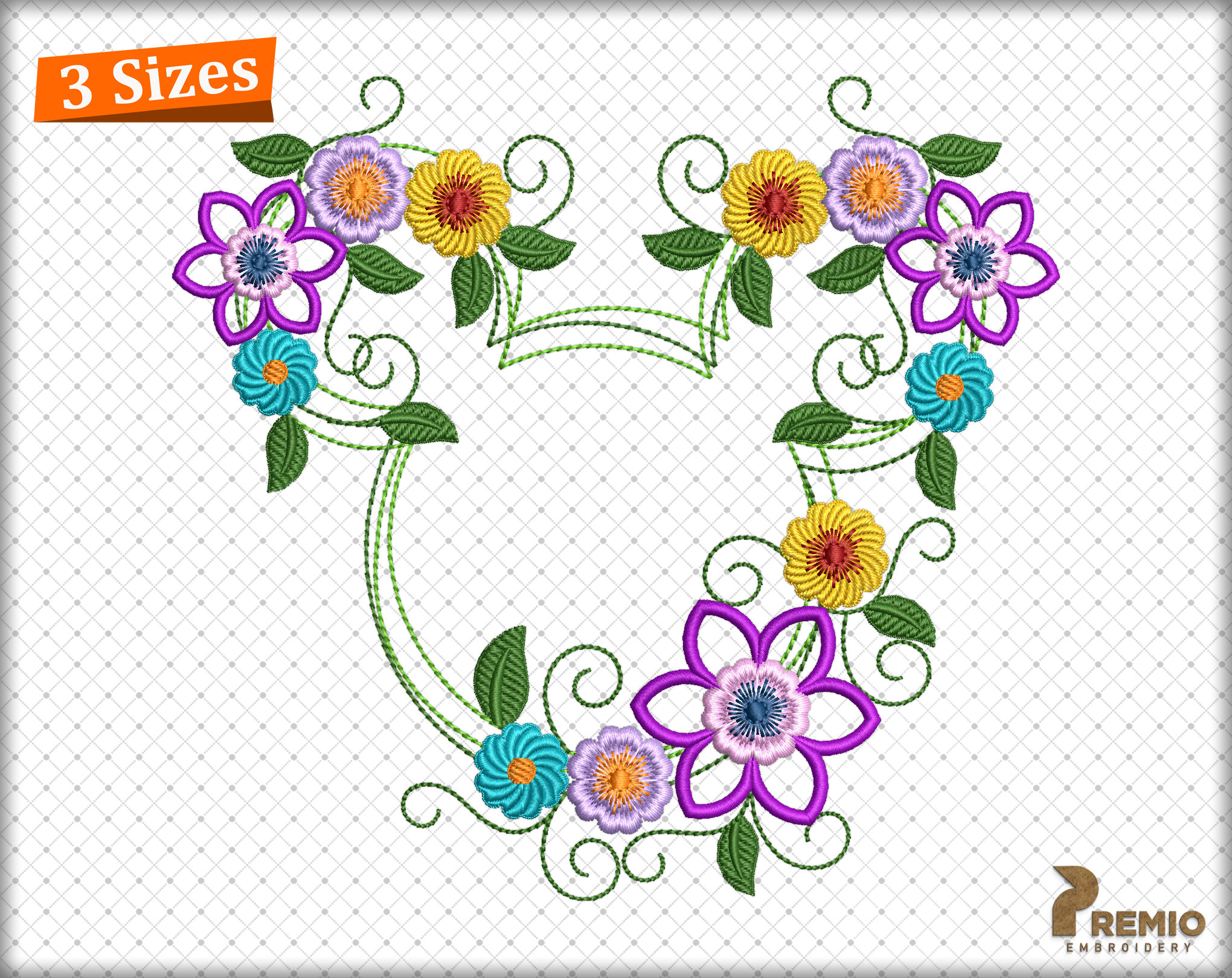 Spring Embroidery Designs Floral Spring Embroidery Design - Etsy