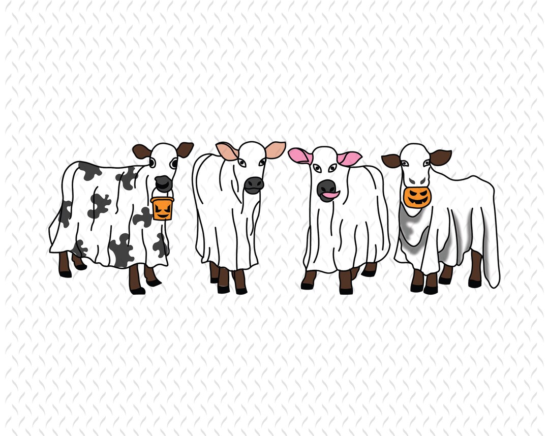Cow Ghost Png, Ghost Png, Ghost Cow PNG, Cow Paw Ghost Png, Spooky ...