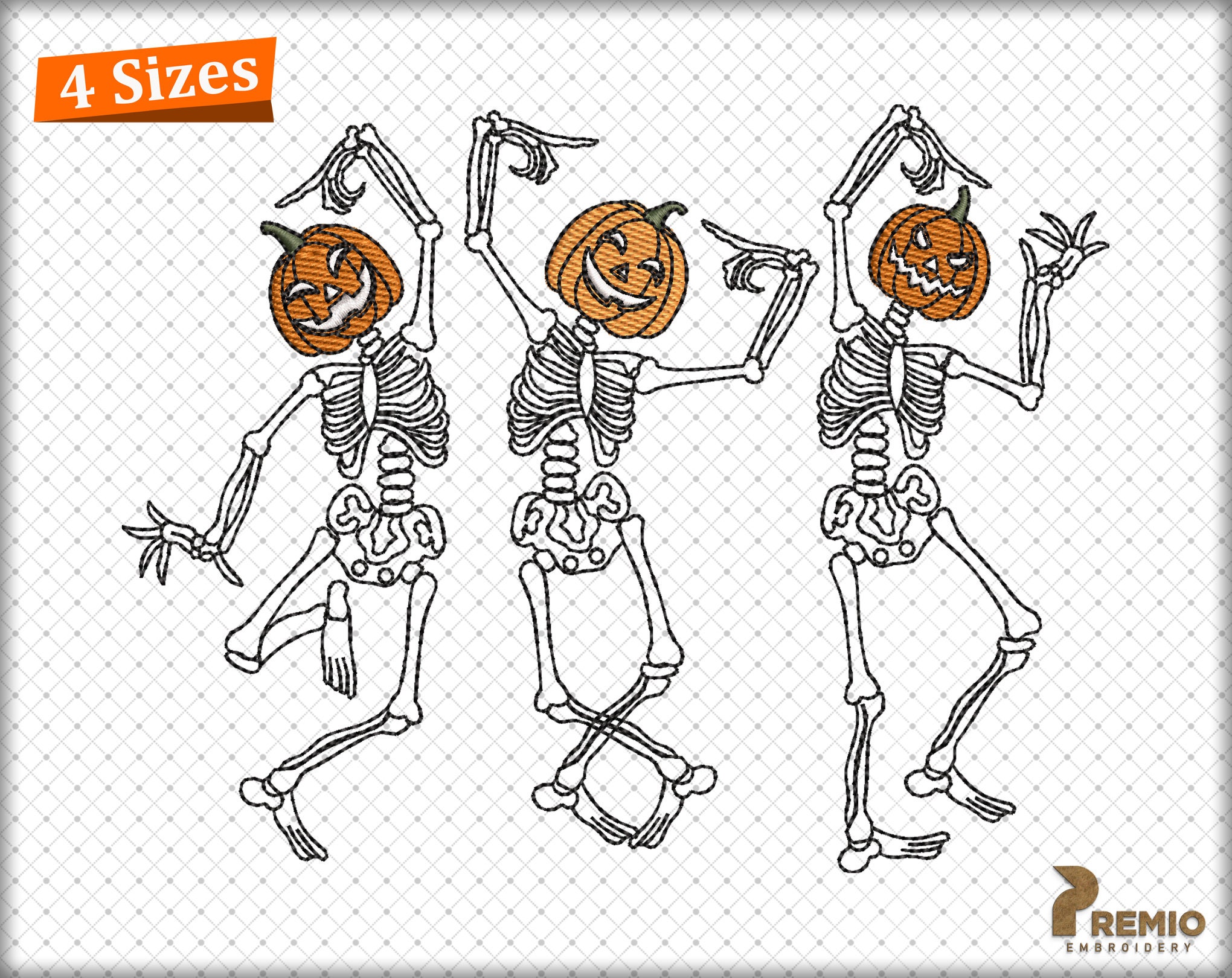 Embroidery Pumpkin File Pes - Etsy