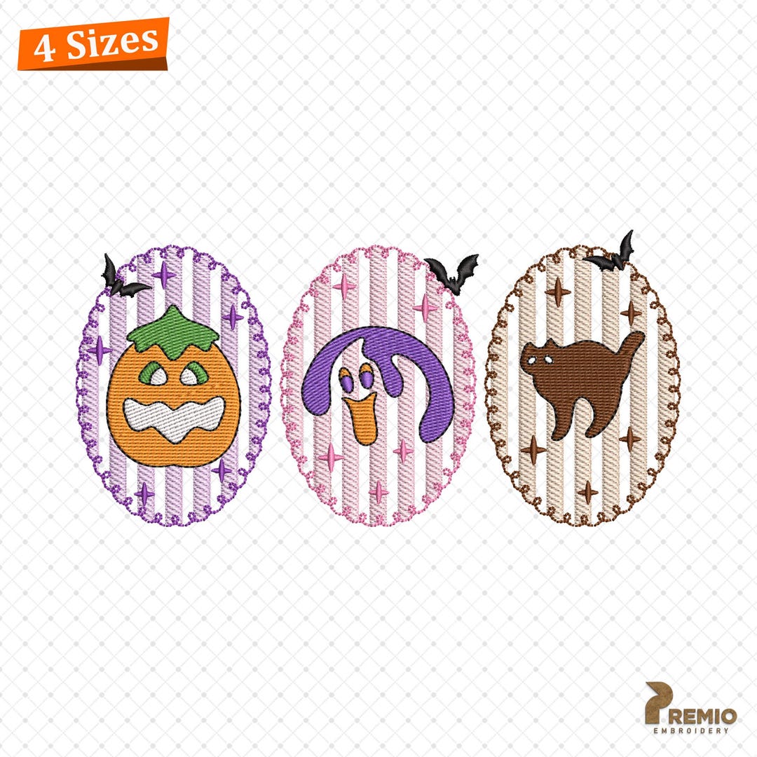 Preppy Sugar Cookie Embroidery Design, Halloween Cookie Embroidery ...