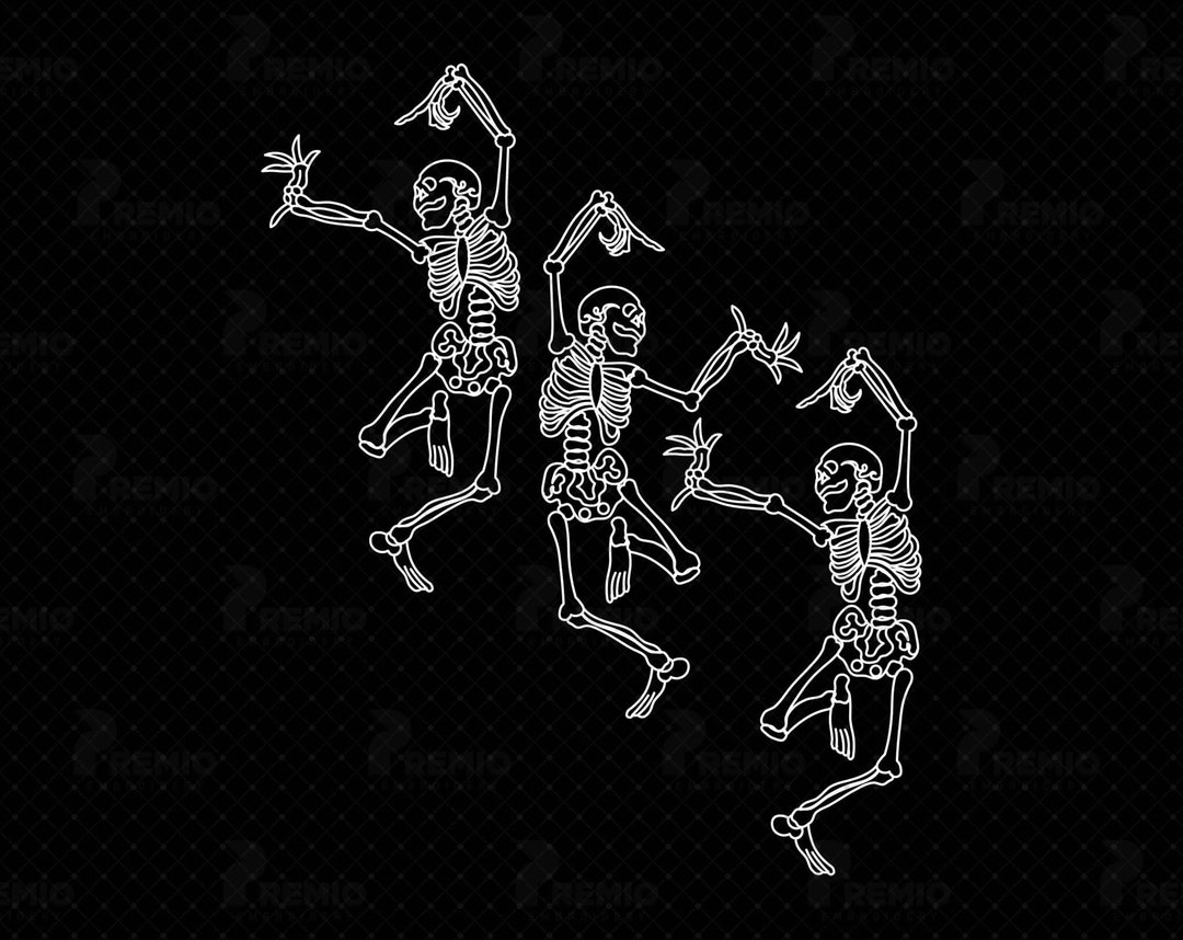 Dancing Skeletons PNG, Skeletons Pumpkin PNG, Skeleton Png, Halloween ...