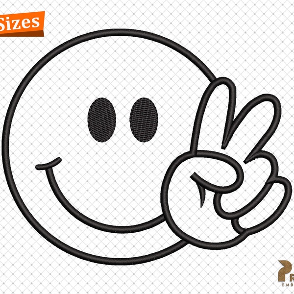 Peace Sign Applique - Etsy