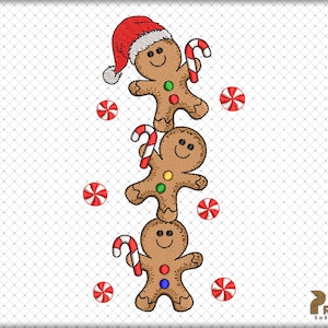Christmas Gingerbread Embroidery Designs, Gingerbread Man Embroidery ...