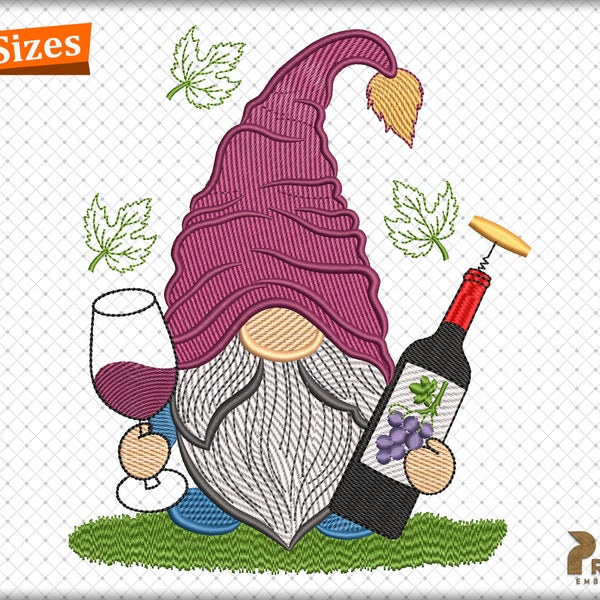 Wine Embroidery - Etsy