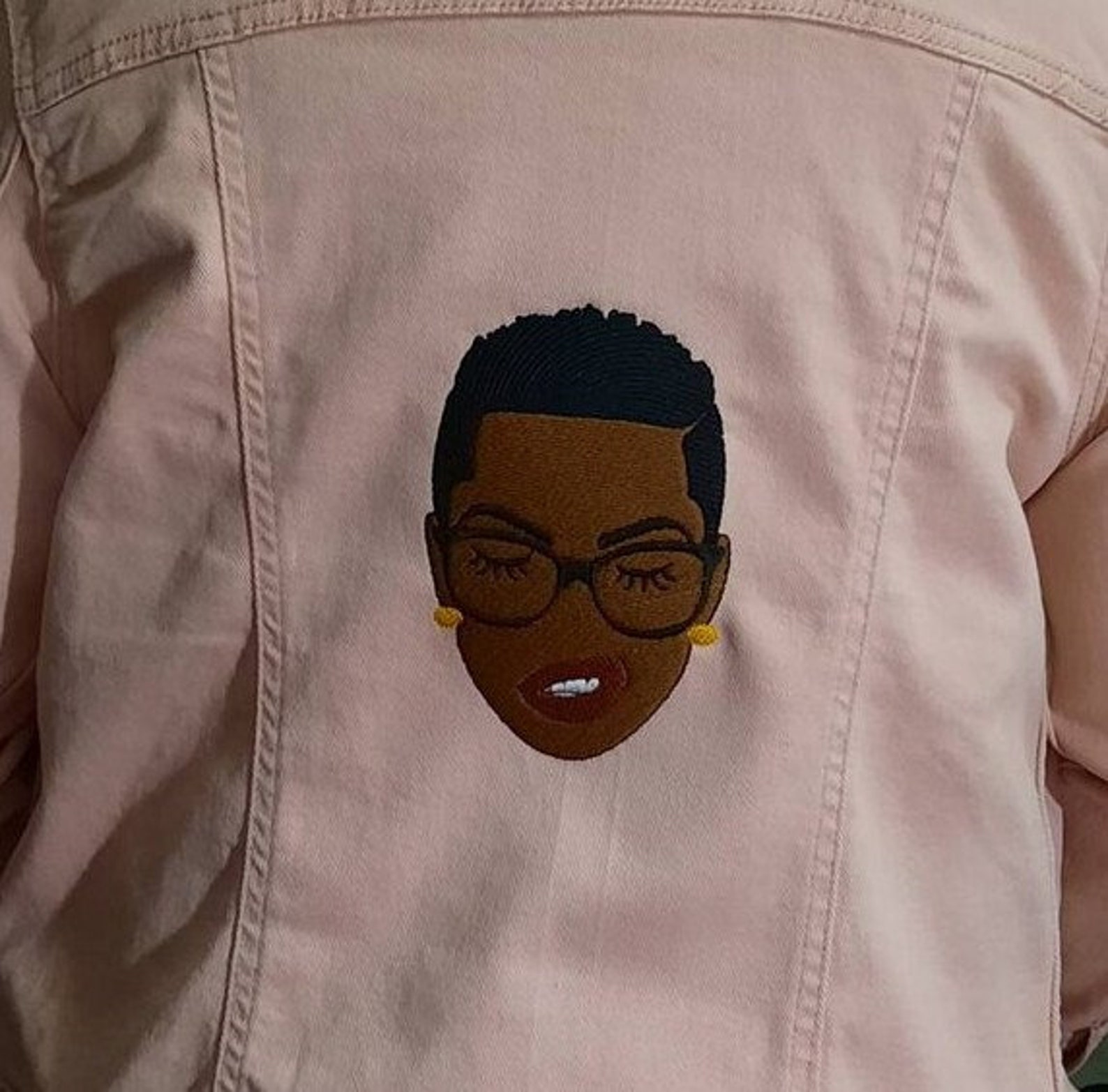 African Afrocentric Woman Embroidery Design, Afro Woman Embroidery ...