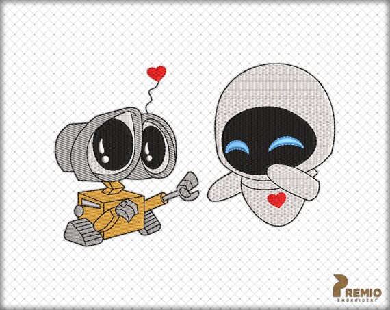 Wall E And Eve Drawing