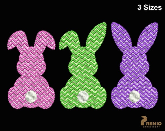 Bunny Embroidery Design Easter Embroidery Design Bunny | Etsy