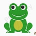 Frog Embroidery Designs Toad Embroidery Designs Green Frog - Etsy