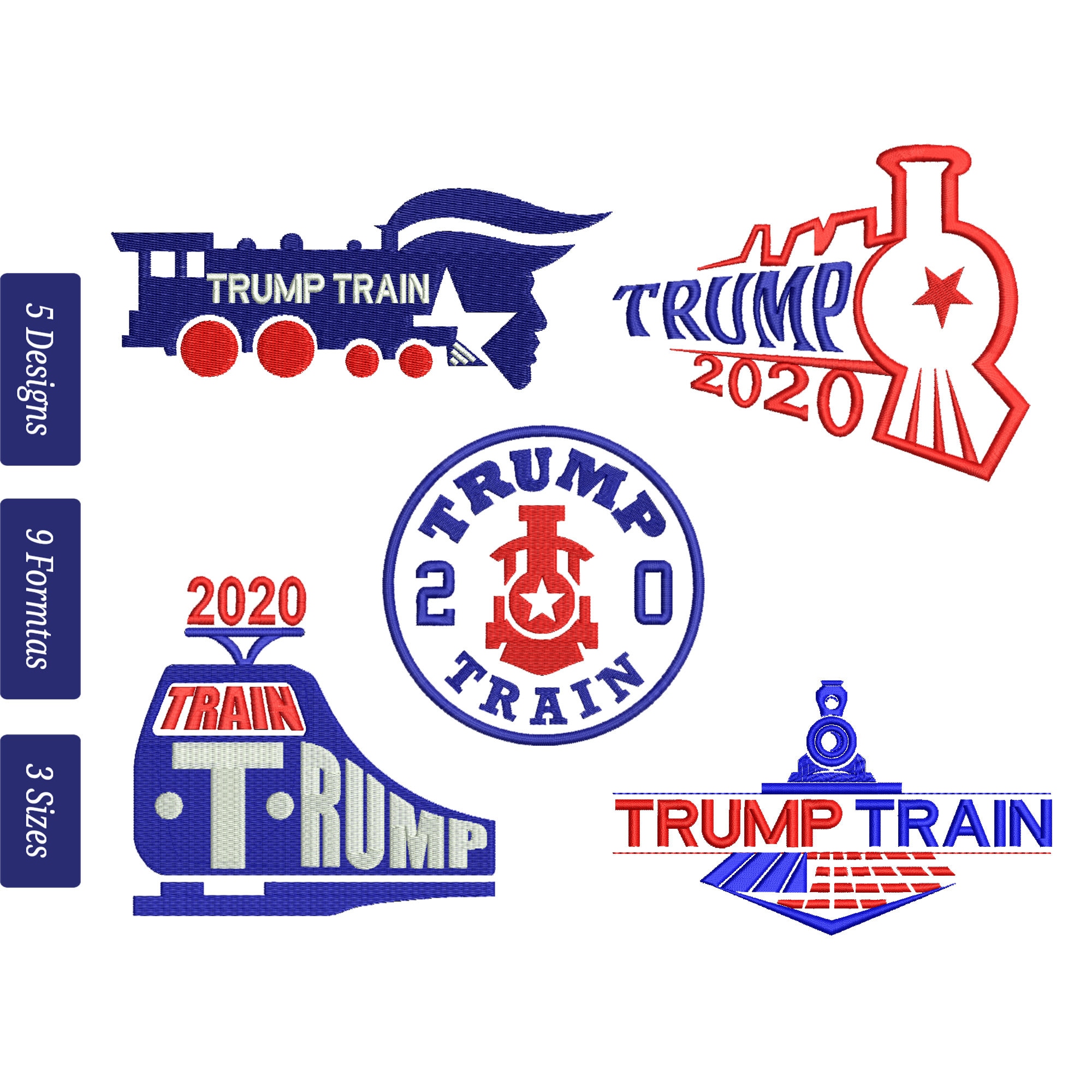 Trump Design Trump Train Design Trump Embroidery Donald | Etsy