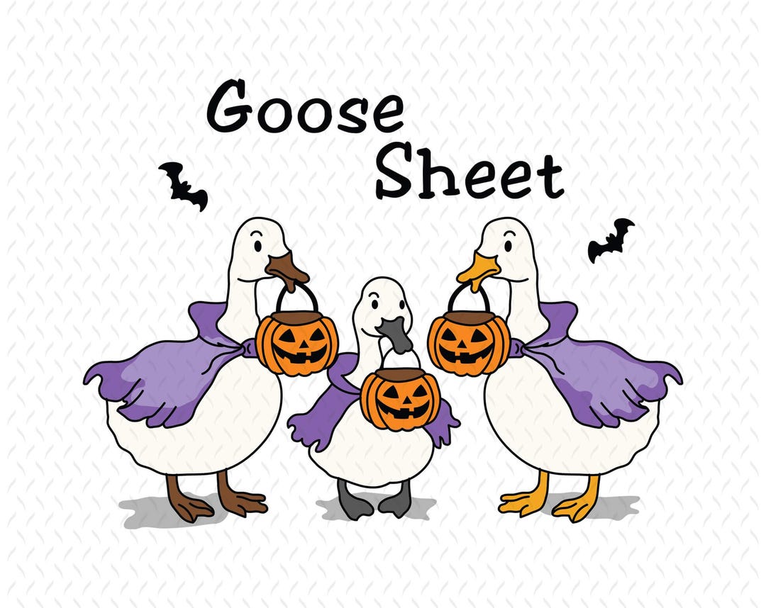 Spooky Goosey PNG, Funny Goose Ghost, Goose Lover Png, Goose Halloween ...