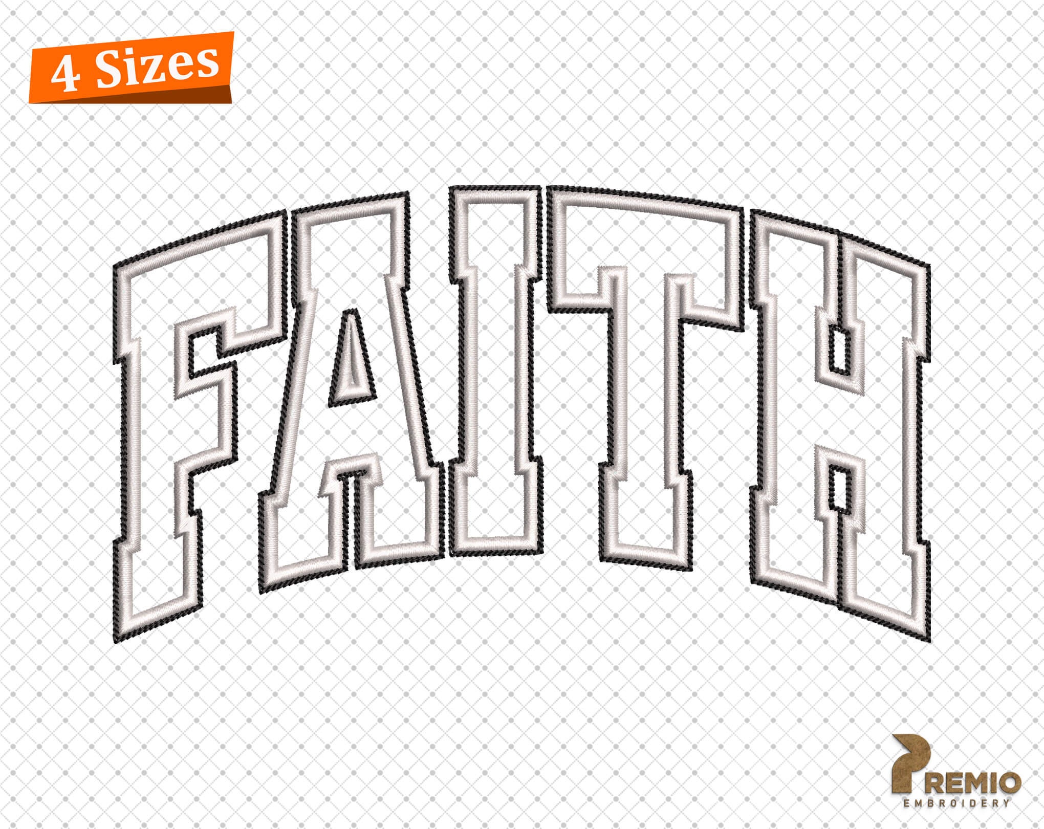 Faith Applique Embroidery Design, Christian Religious Easter Machine ...