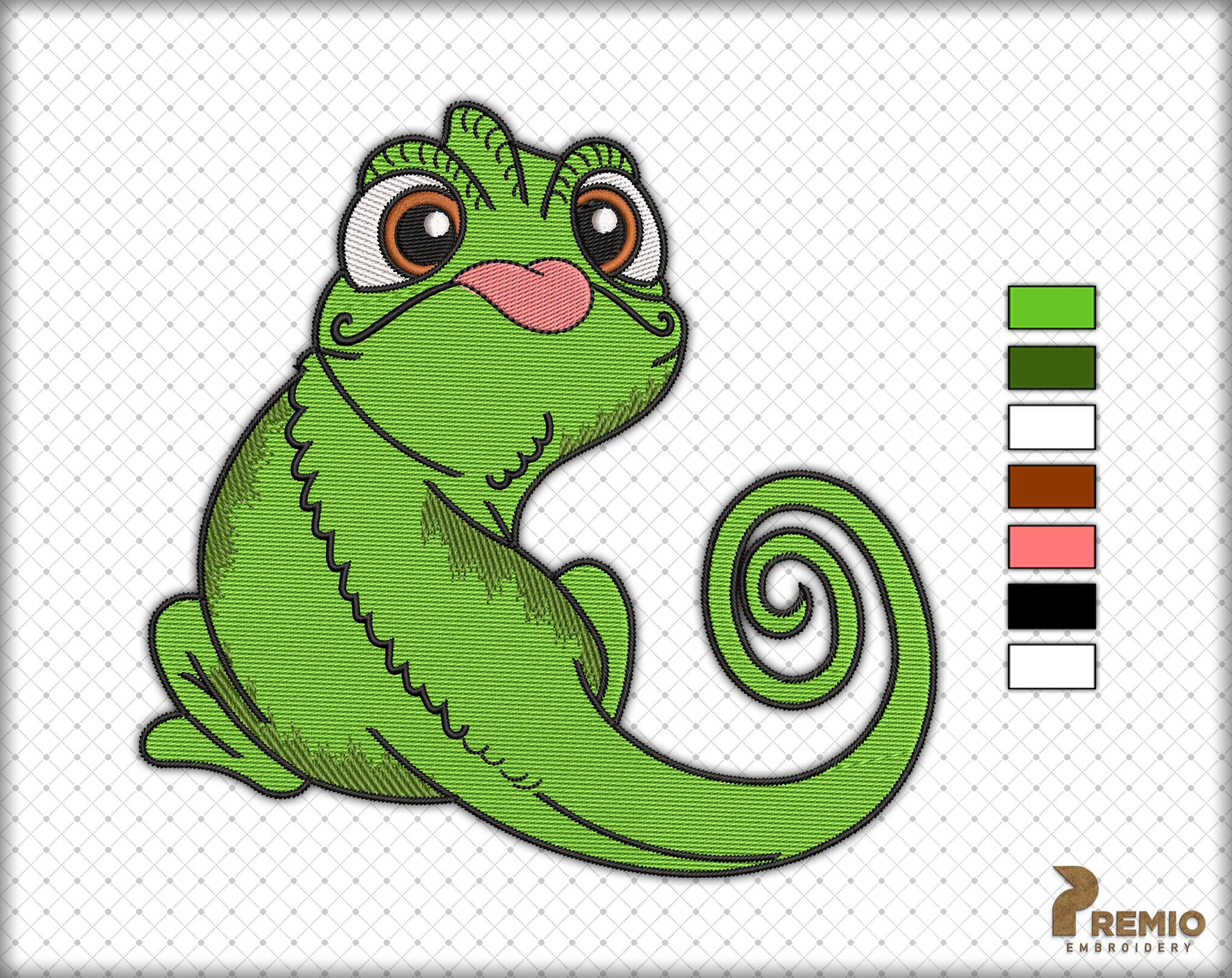 Pascal Tangled Machine Embroidery Design Rapunzel Pascal Best | Etsy