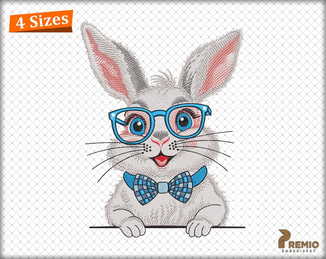 Bunny Machine Embroidery Design, Easter Rabbit Bunny Designs, Bunny ...