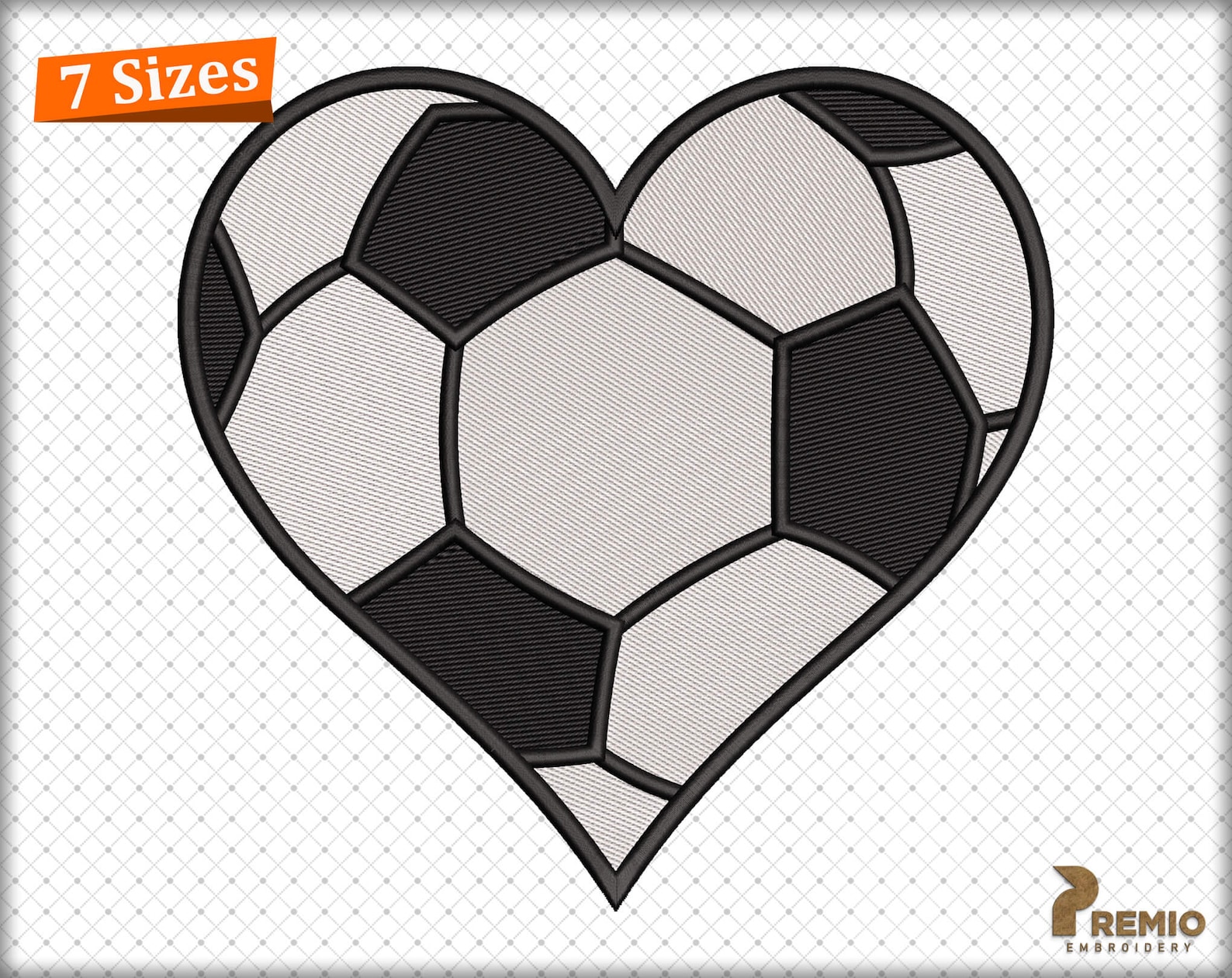 Soccer Hearts Embroidery Design, Soccer Lover Embroidery Files, Soccer ...