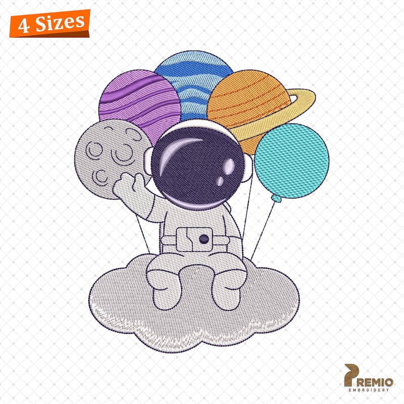 Planet Applique Embroidery - Etsy