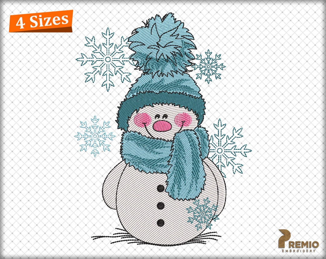 Snowman Embroidery Design, Snowman Designs for Embroidery Machines ...