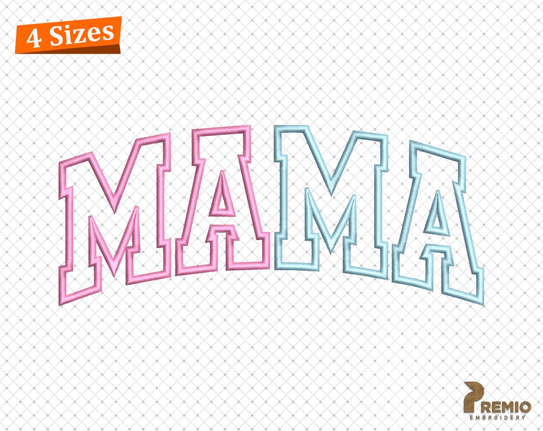 Mama Applique Embroidery Design, Mama Arched Hoop Applique, Gift for ...