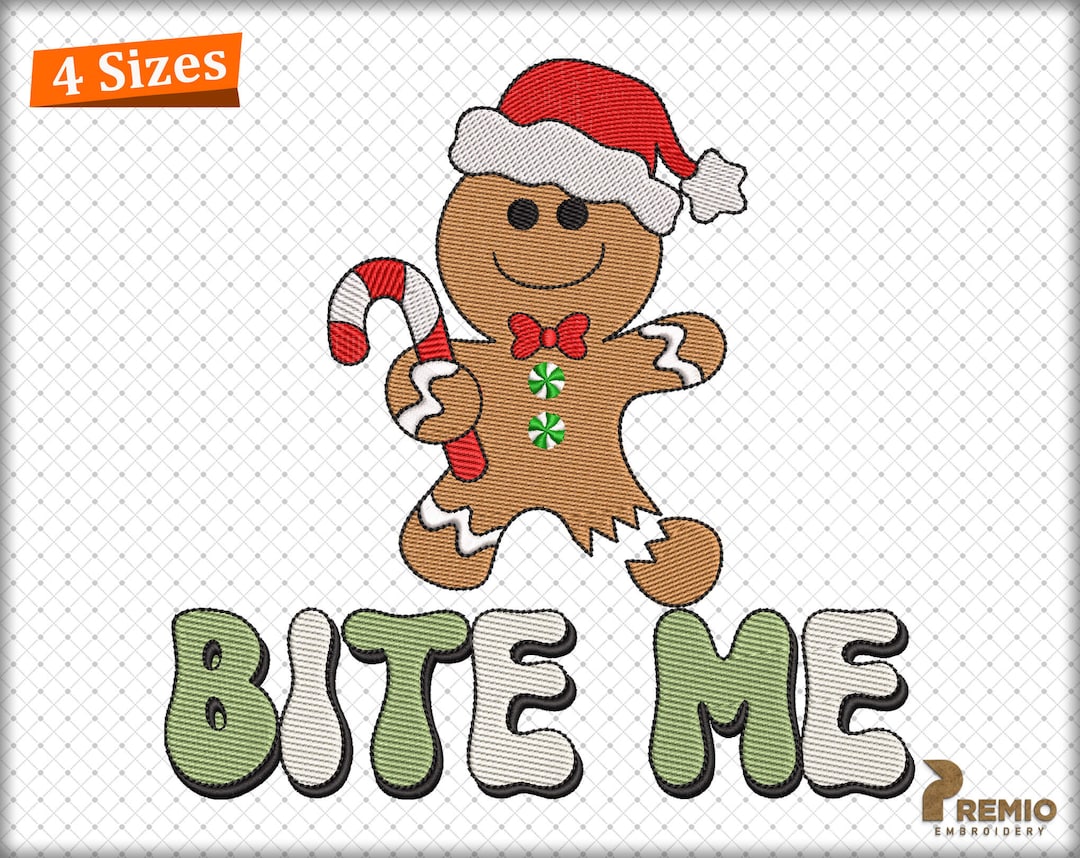 Christmas Gingerbread Embroidery Designs, Christmas Cookies Embroidery ...