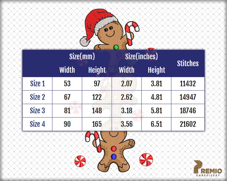 Christmas Gingerbread Embroidery Designs, Gingerbread Man Embroidery ...